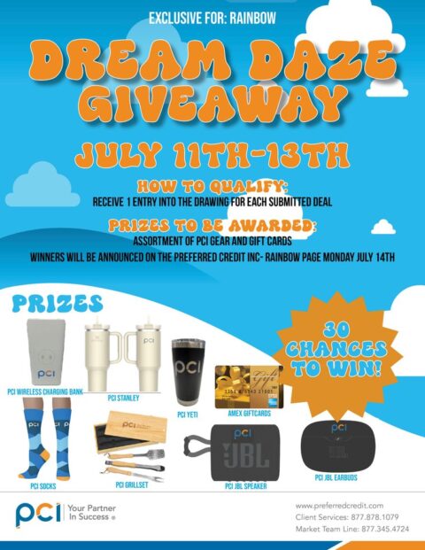 2025 Rainbow Dream Daze - Preferred Credit Inc.